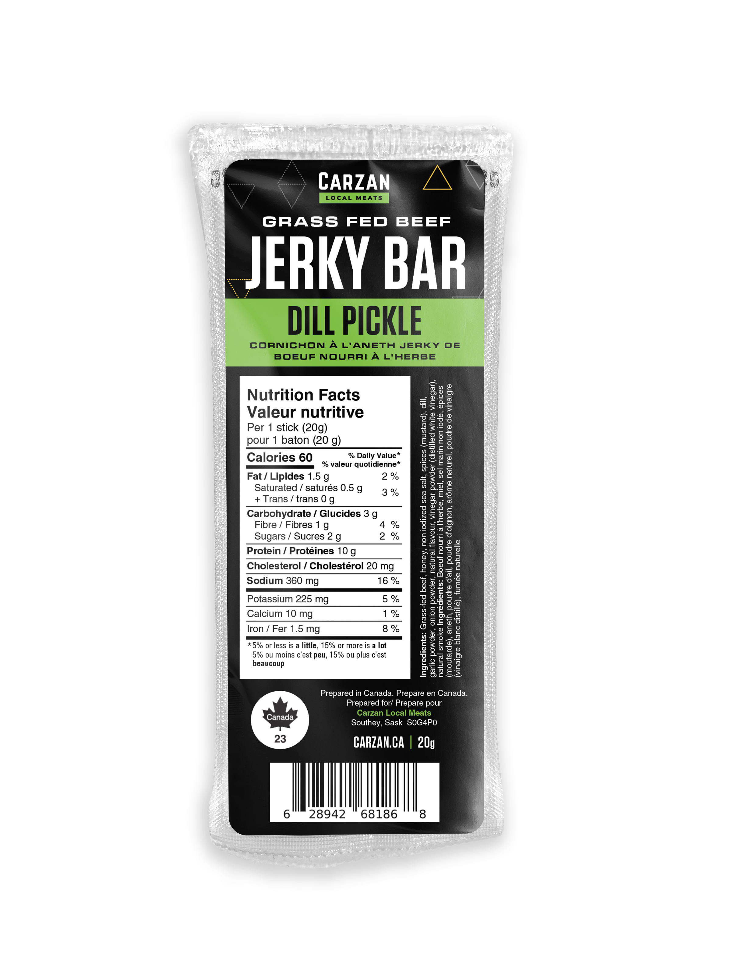 Carzan Dill Pickle Jerky Bar – The Bumwrap